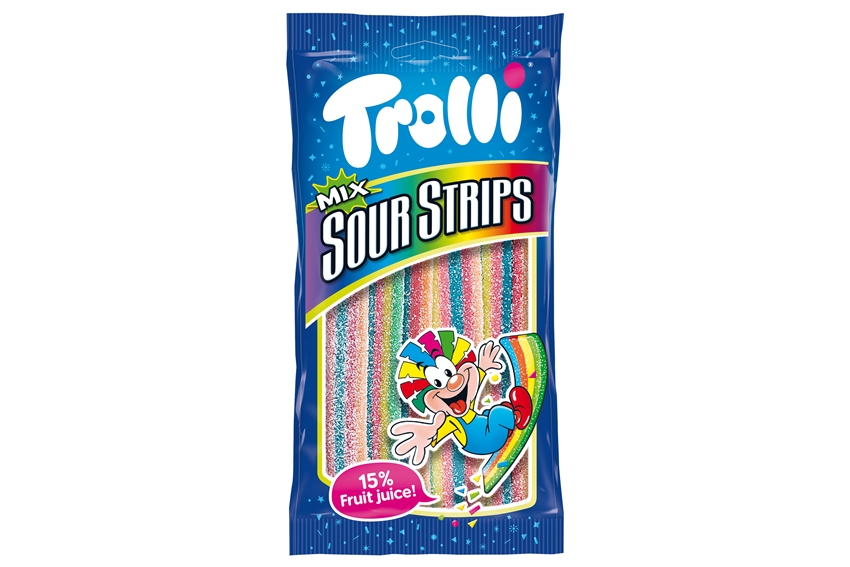 TROLLI MIX SOUR STRIPS 24x85g